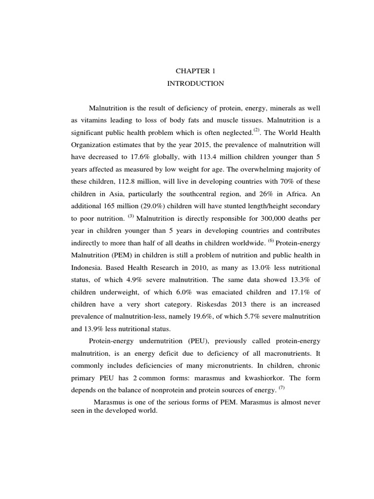 Marasmus - Case Report | Malnutrition | Nutrition