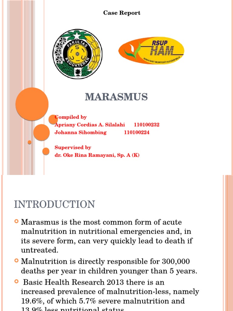 Marasmus Presentation | Malnutrition | Health Sciences