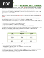 Segunda Declinación en Latín | PDF | latín | Gramática
