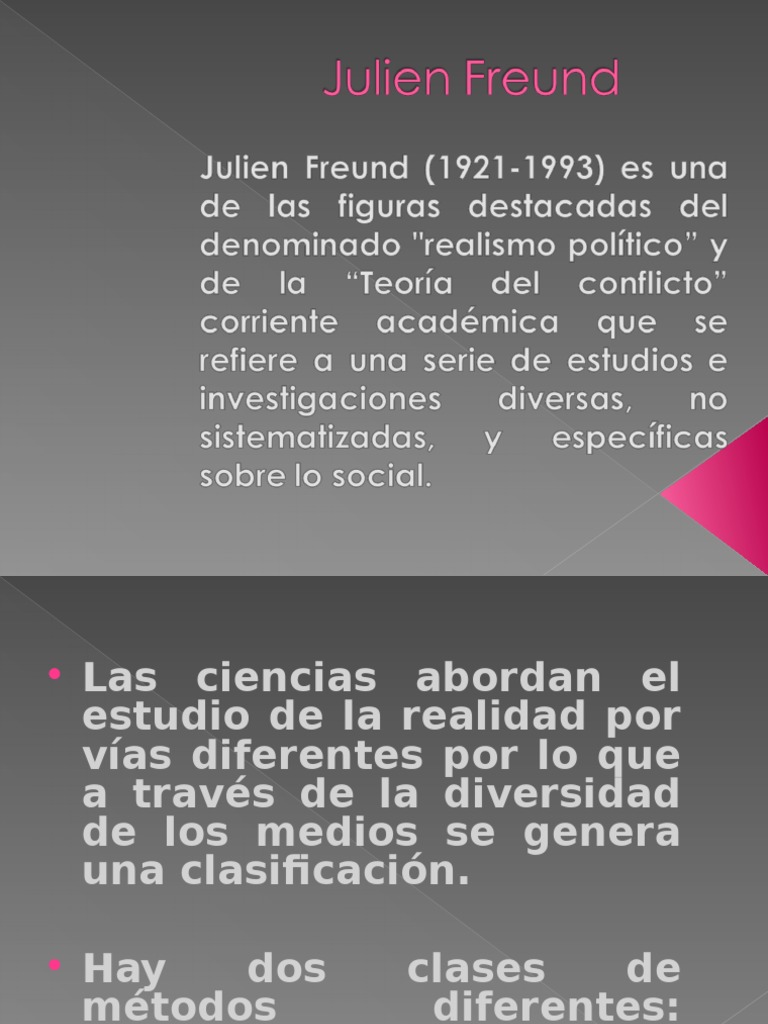 Julien Freund | PDF | Science | Realidad