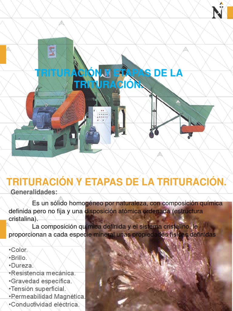 Trituración y Etapas de La Trituración | Minerales | Química