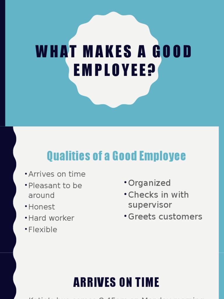What Makes A Good Employee? | PDF