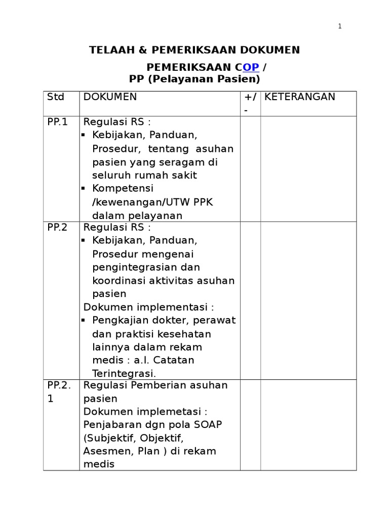 Telaah Pokja PP | PDF