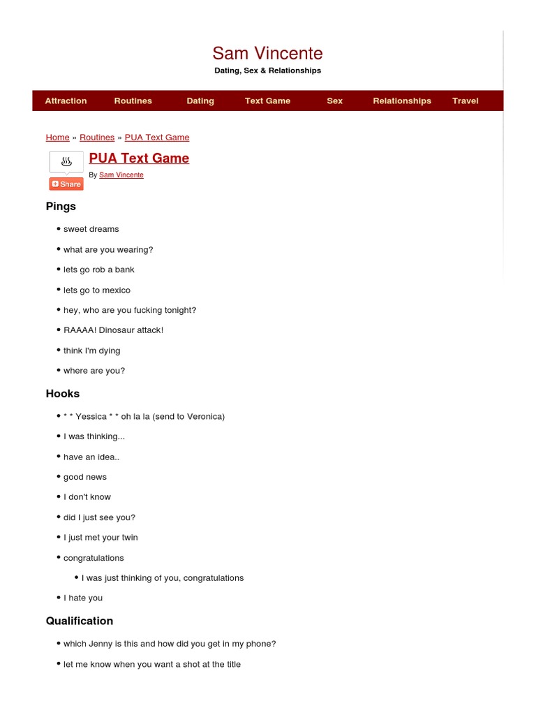 Pua Text Game PDF