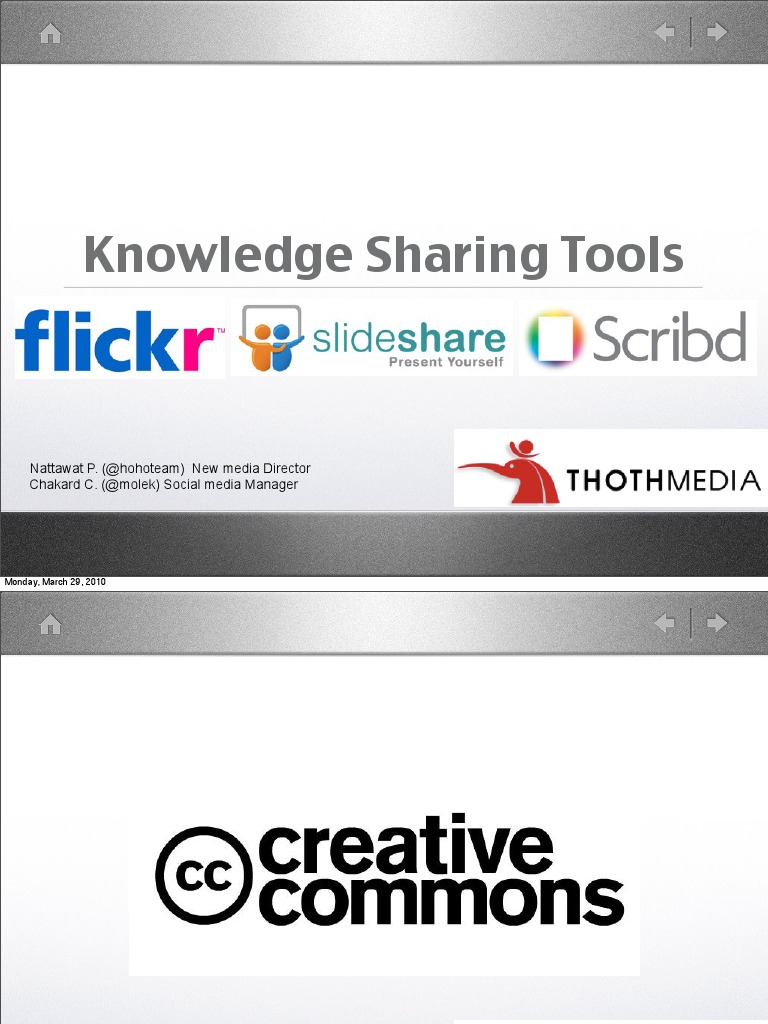 Knowledge Sharing Tools | PDF