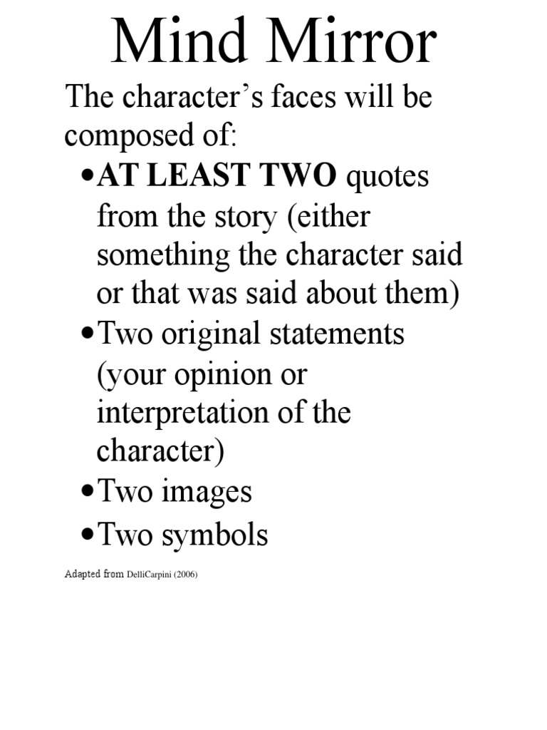 Mind Mirror Project Guidelines | PDF