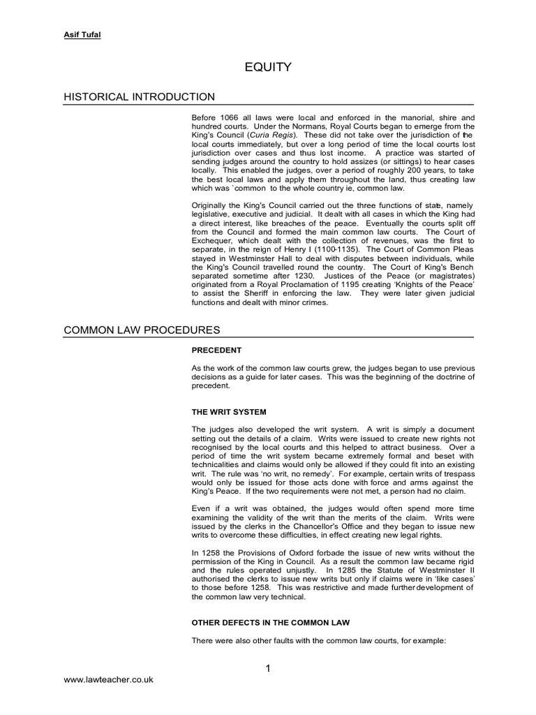 Equity | PDF