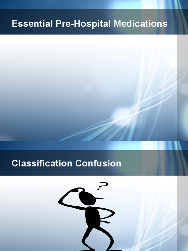 Prehospital Medications | PDF | Opioid | Cardiac Arrhythmia