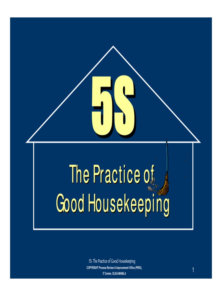 5s Good Housekeeping Pdf Housekeeping Business