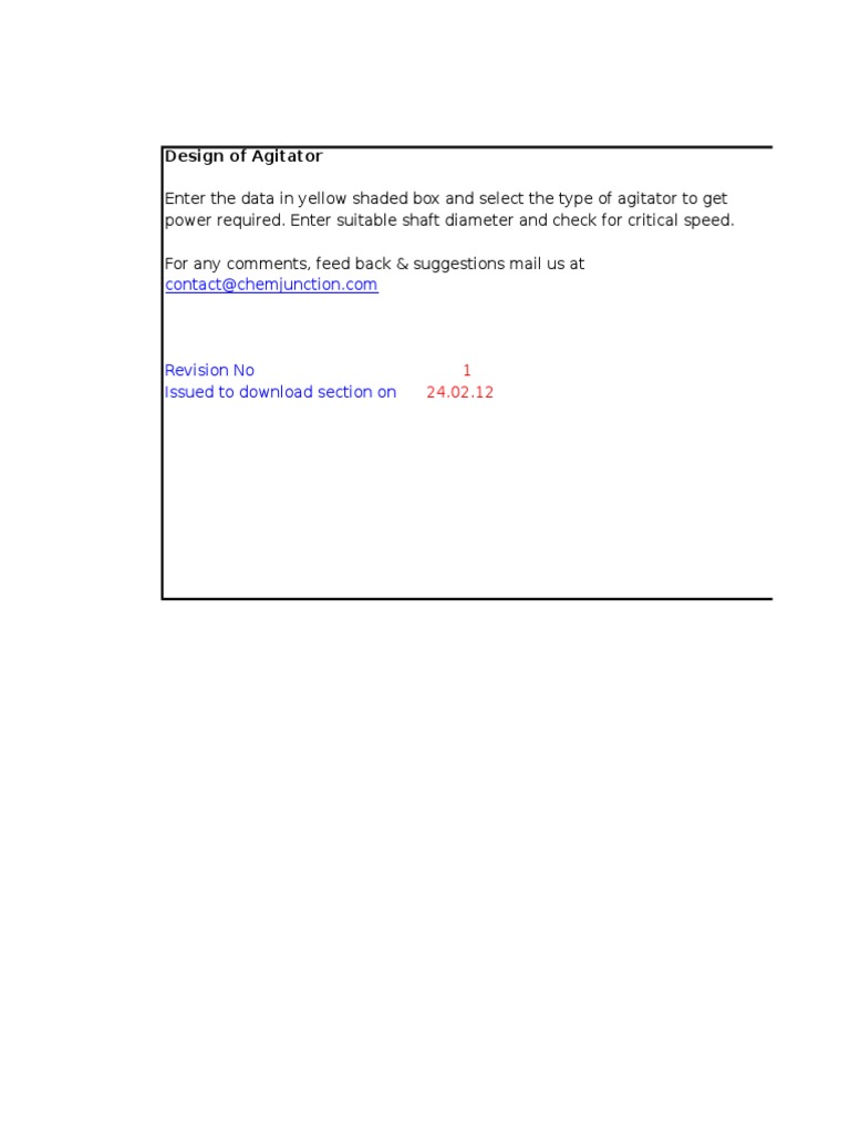 Agitator Design and Cost Analysis | PDF | Transmission (Mechanics ...
