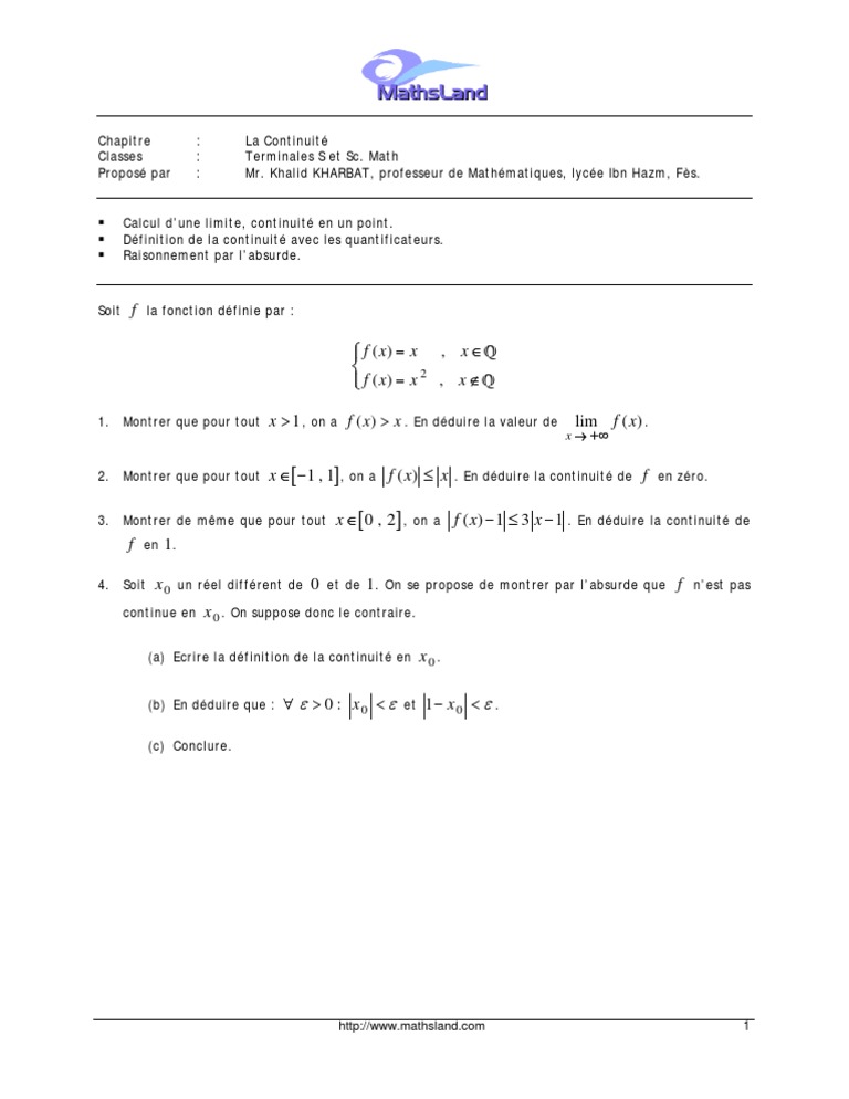 Exercices Maths | PDF