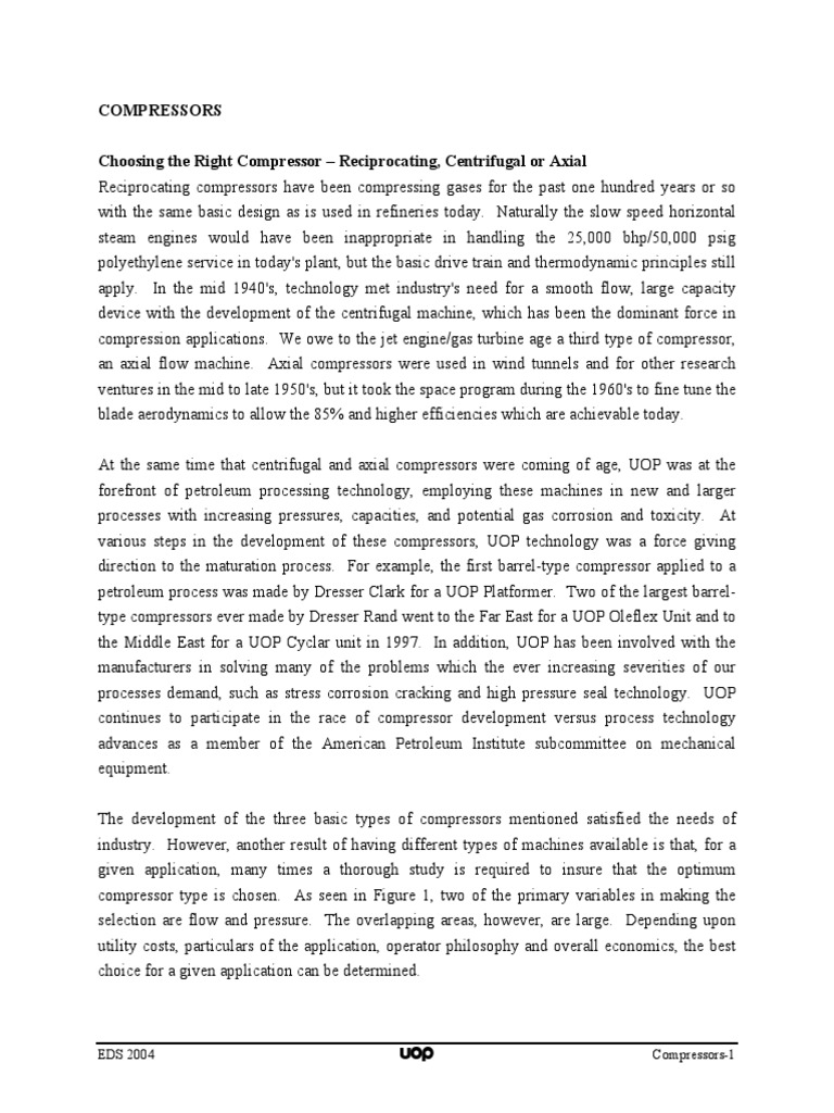 Compressor - Reference Material | PDF | Gas Compressor | Cylinder (Engine)