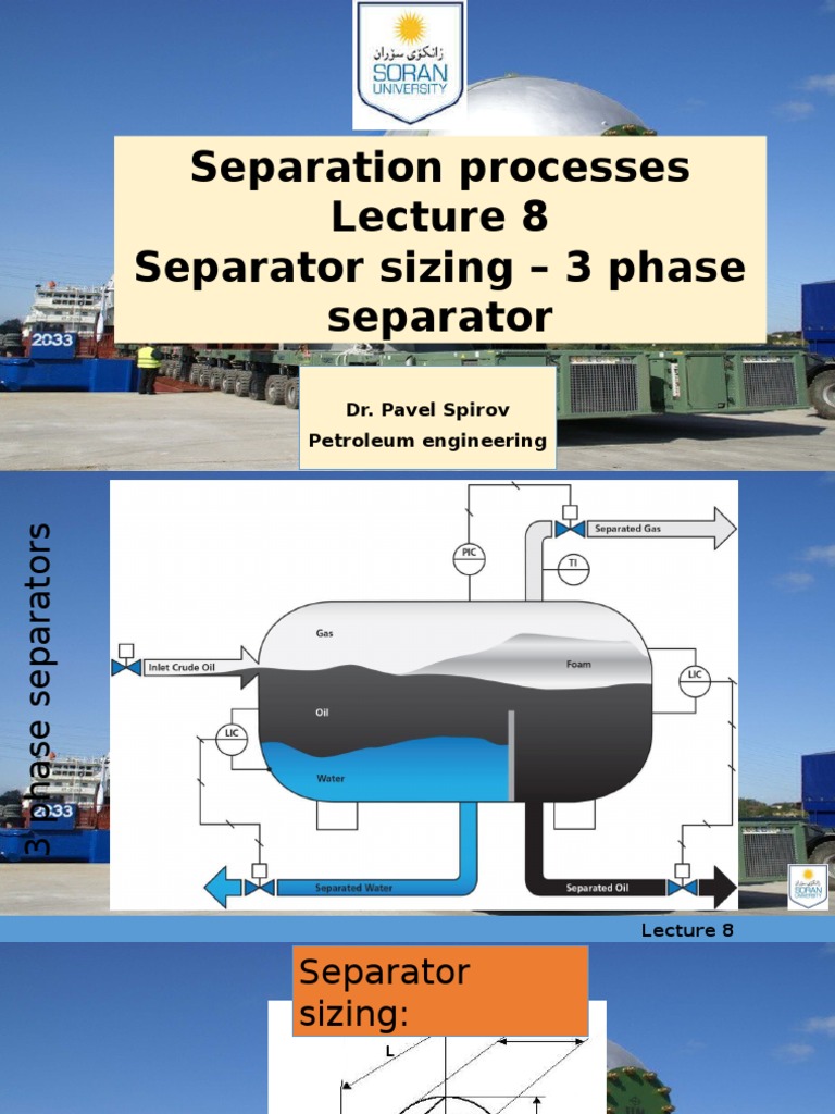 Three-Phase Separator Sizing Guide | PDF