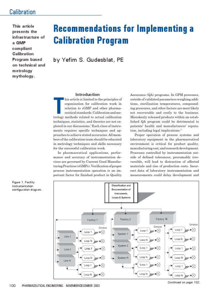 Implementing Calibration Program | PDF | Calibration | Metrology