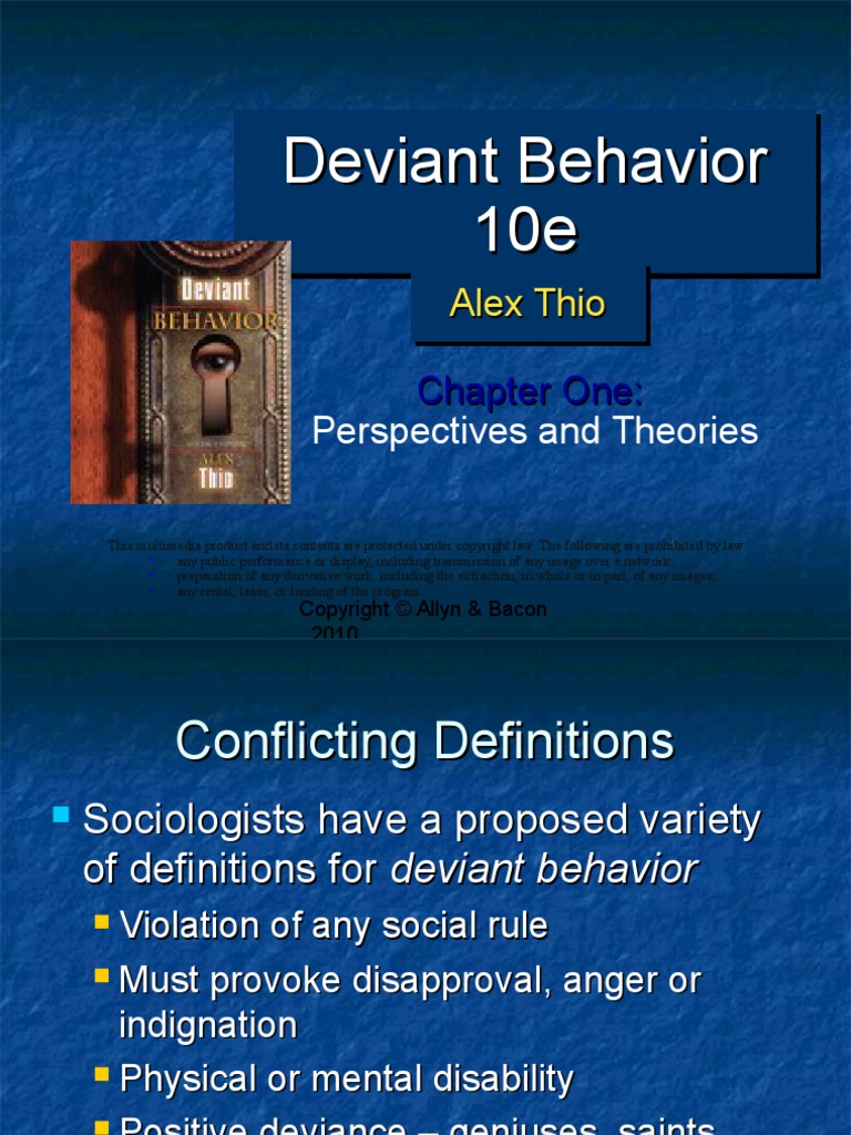 Deviant Behavior 10e Deviant Behavior 10e | PDF | Deviance (Sociology ...