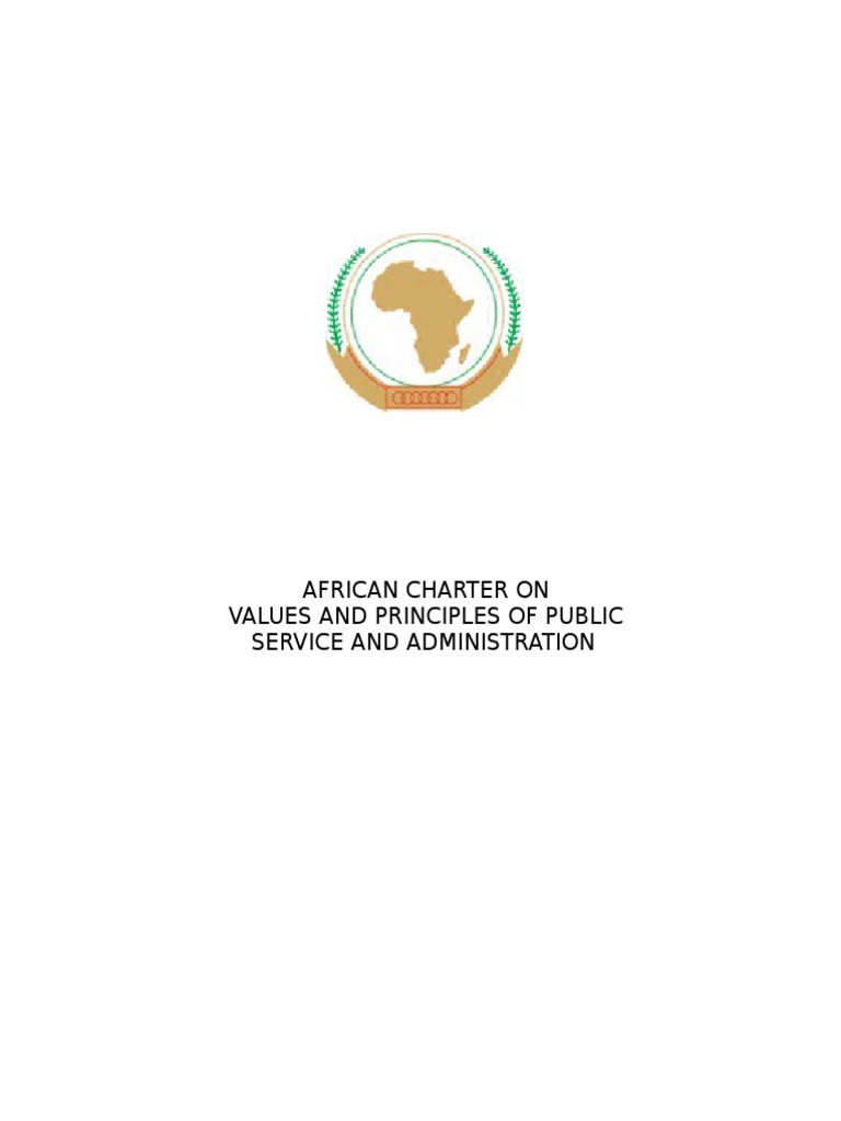 African Charter On Values Principles of Public Service en | PDF ...