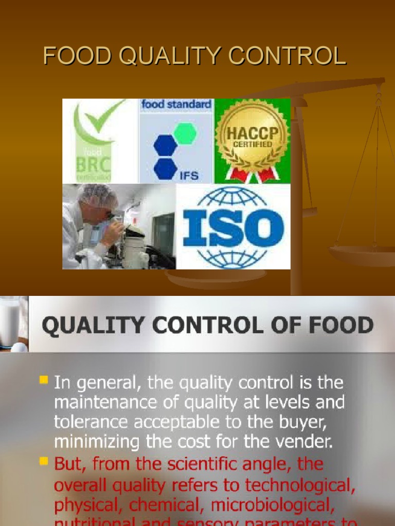 Food Safety and Quality | PDF