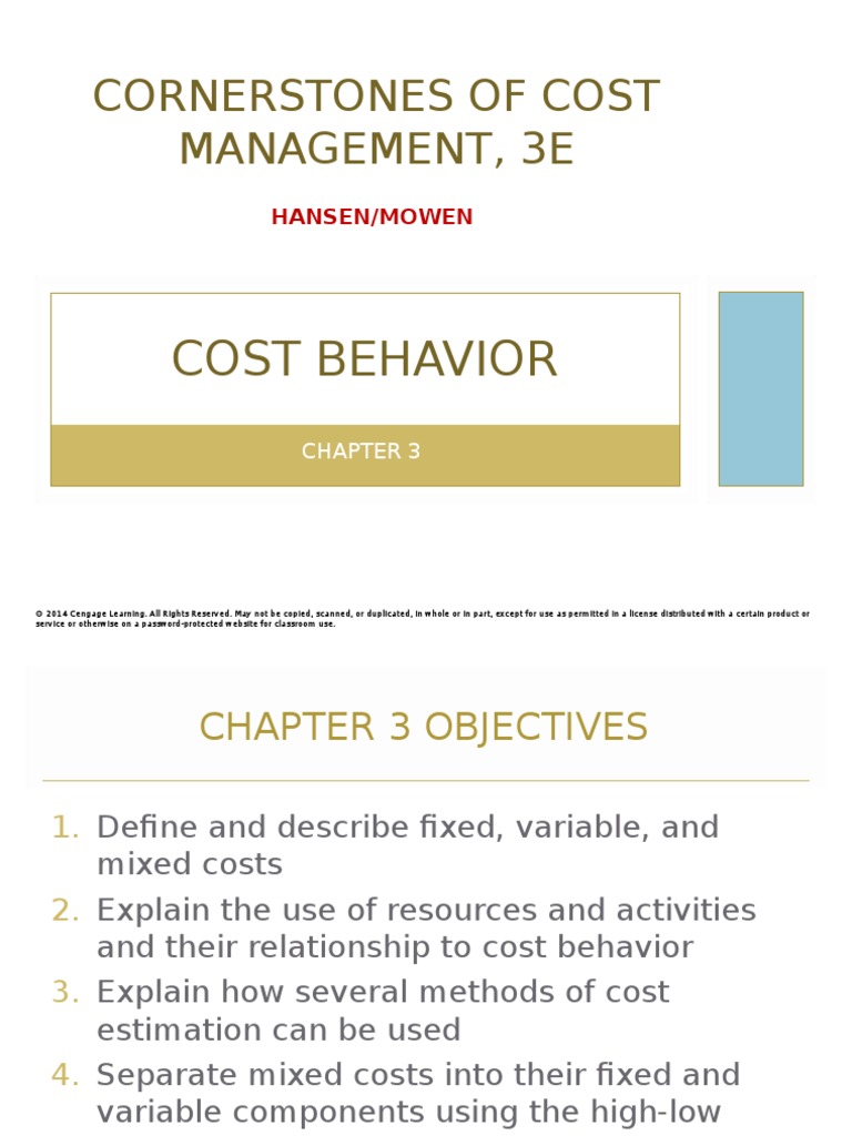 Cornerstones of Cost Management, 3E | PDF | Regression Analysis | Correlation And Dependence