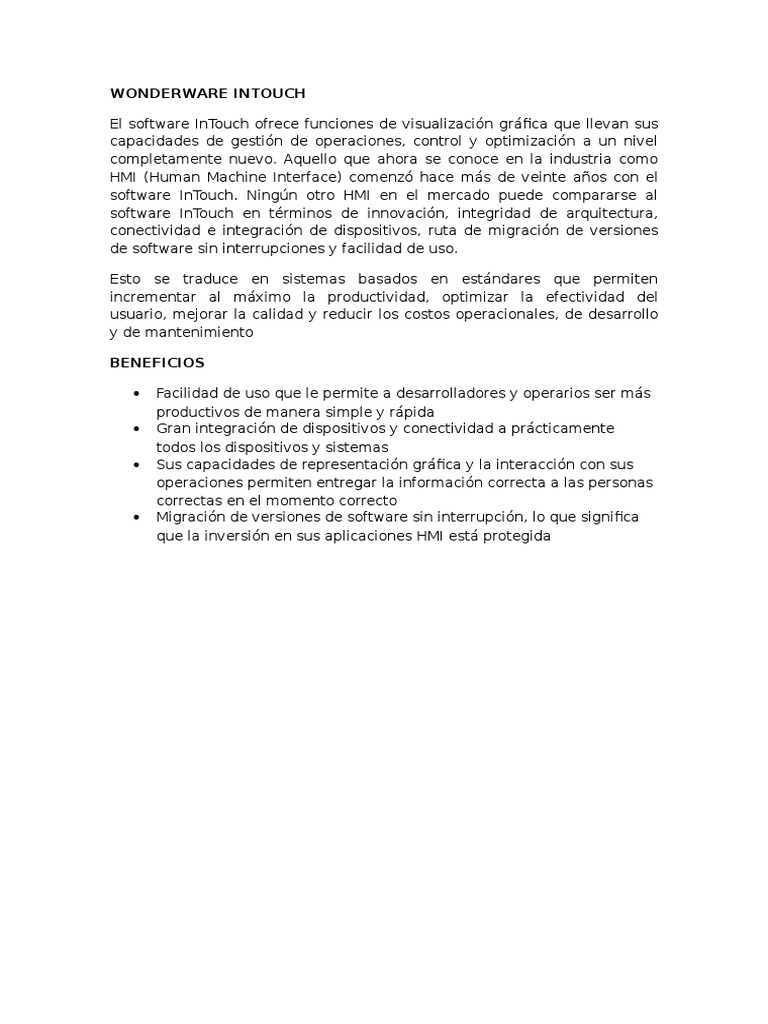 Wonderware Intouch | PDF