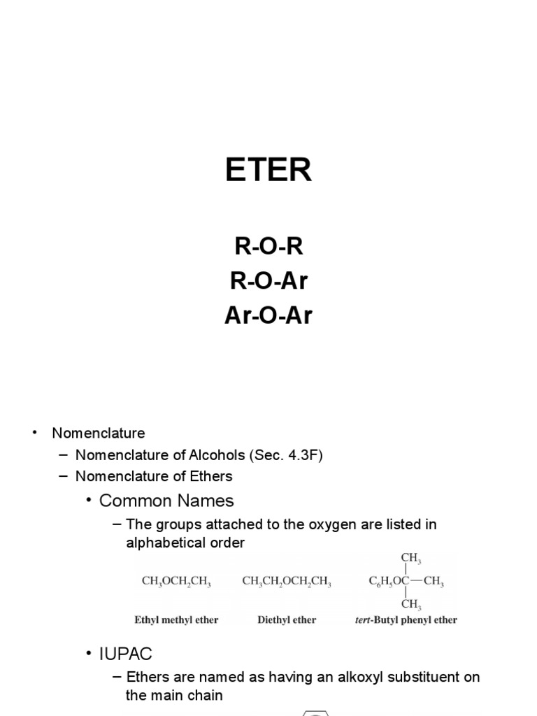 Eter | PDF | Ether | Alcohol
