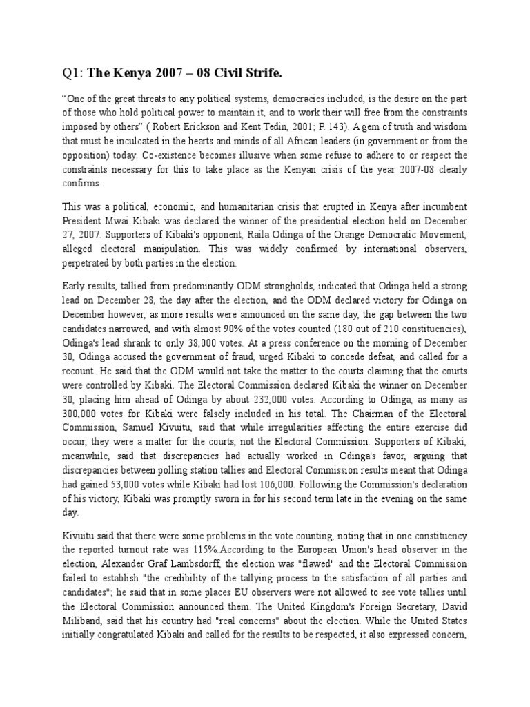 Civic Edu Assignment 1 | Download Free PDF | Elections | Voting