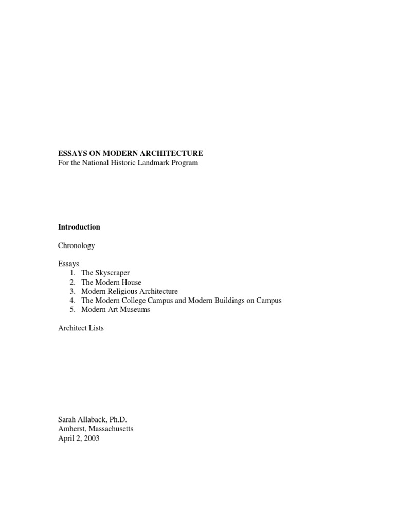 Modern Architecture | PDF | Art Media | Architectural Design