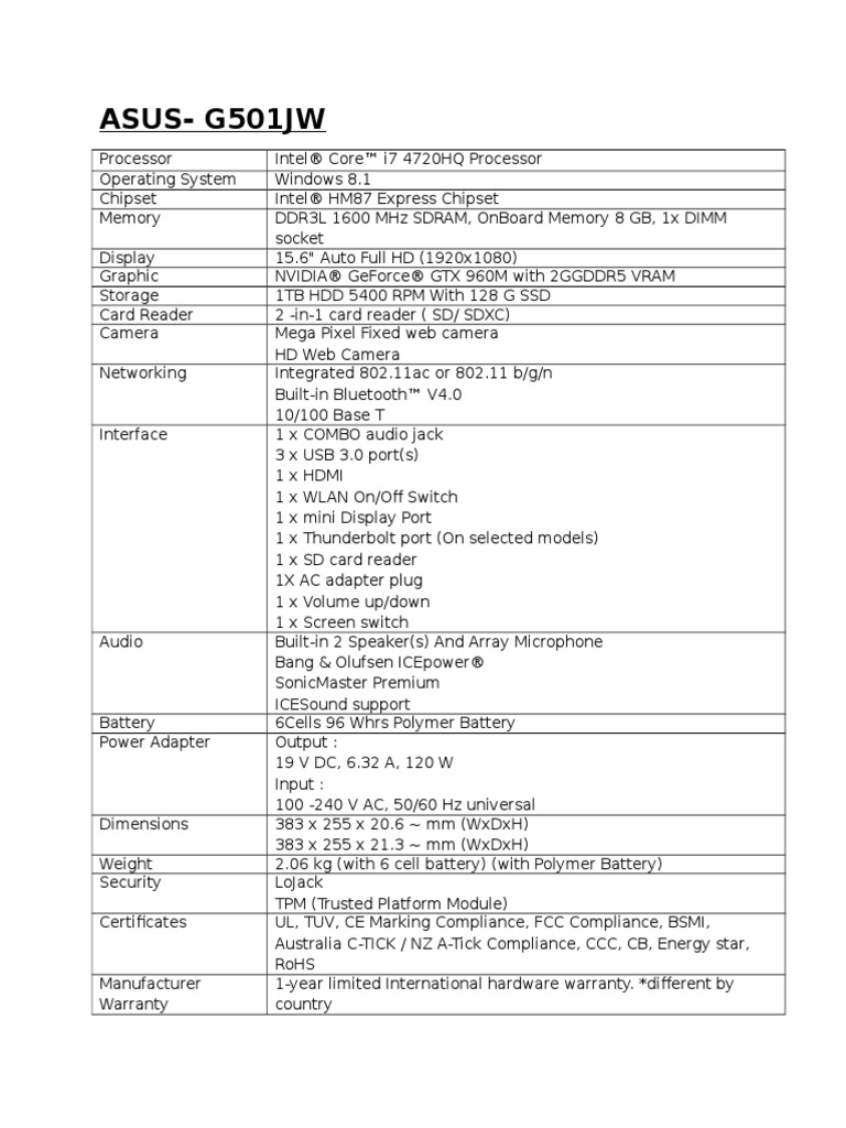 ASUS | PDF | Laptop | Consumer Electronics