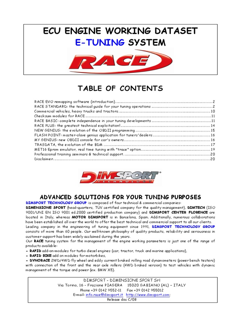 Ecu Engine Working Dataset System: E-Tuning | PDF | Secure Digital ...
