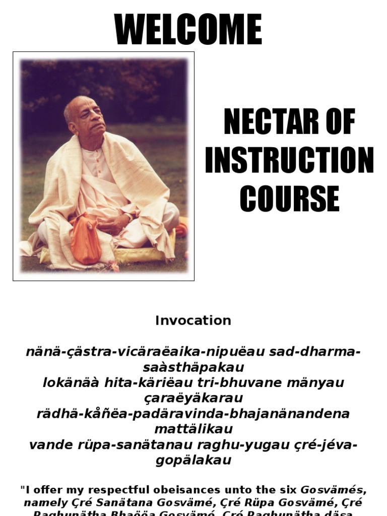 Nectar of Instruction Overview | PDF | Krishna | Hinduism