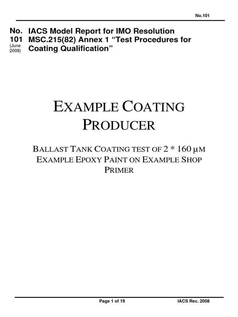 Test Coating Procedures | PDF | Paint | Epoxy