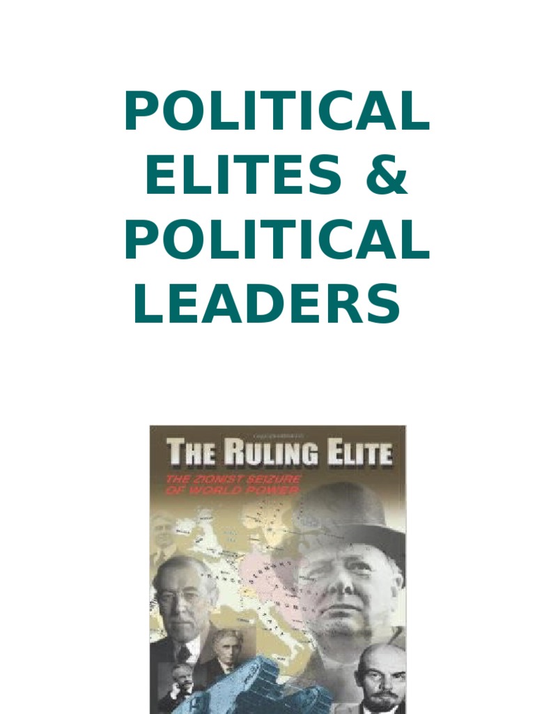 Political Elites & Political Leaders | PDF | Elite | Integrity