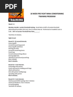 12 Week Boxing Training Program PDF | PDF | Strength Training ...