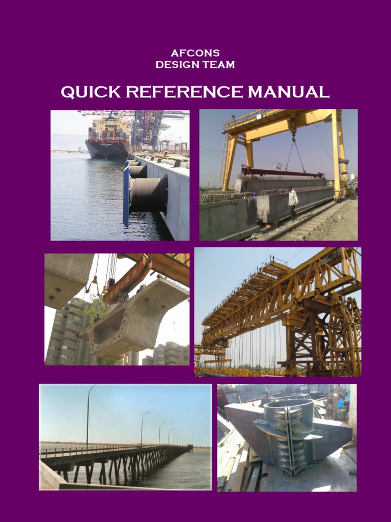 Afcons Design Team Quick Reference Manual | PDF | Bending | Screw