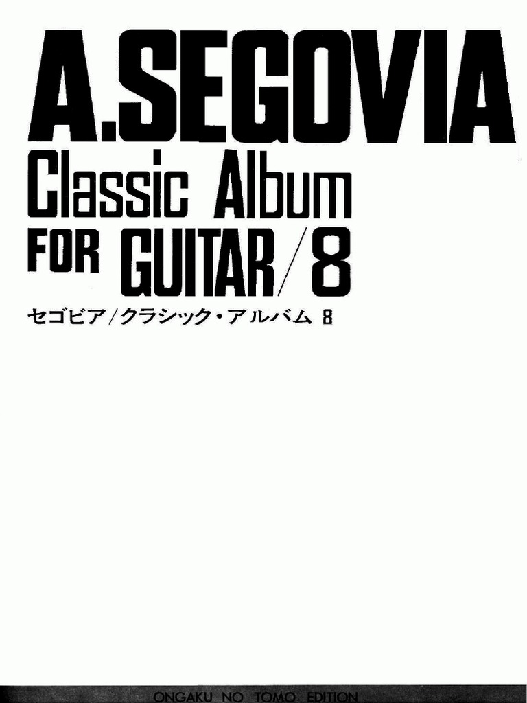 A Segovia Album Vol 8 | PDF