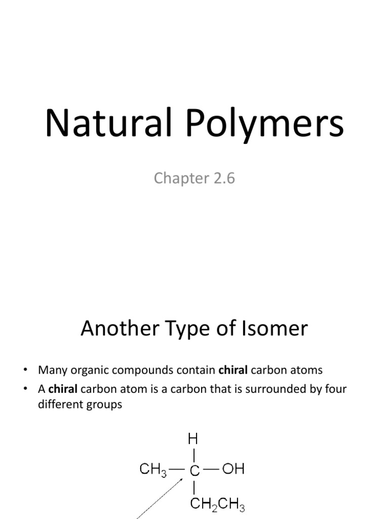 Natural Polymers | PDF | Carbohydrates | Denaturation (Biochemistry)