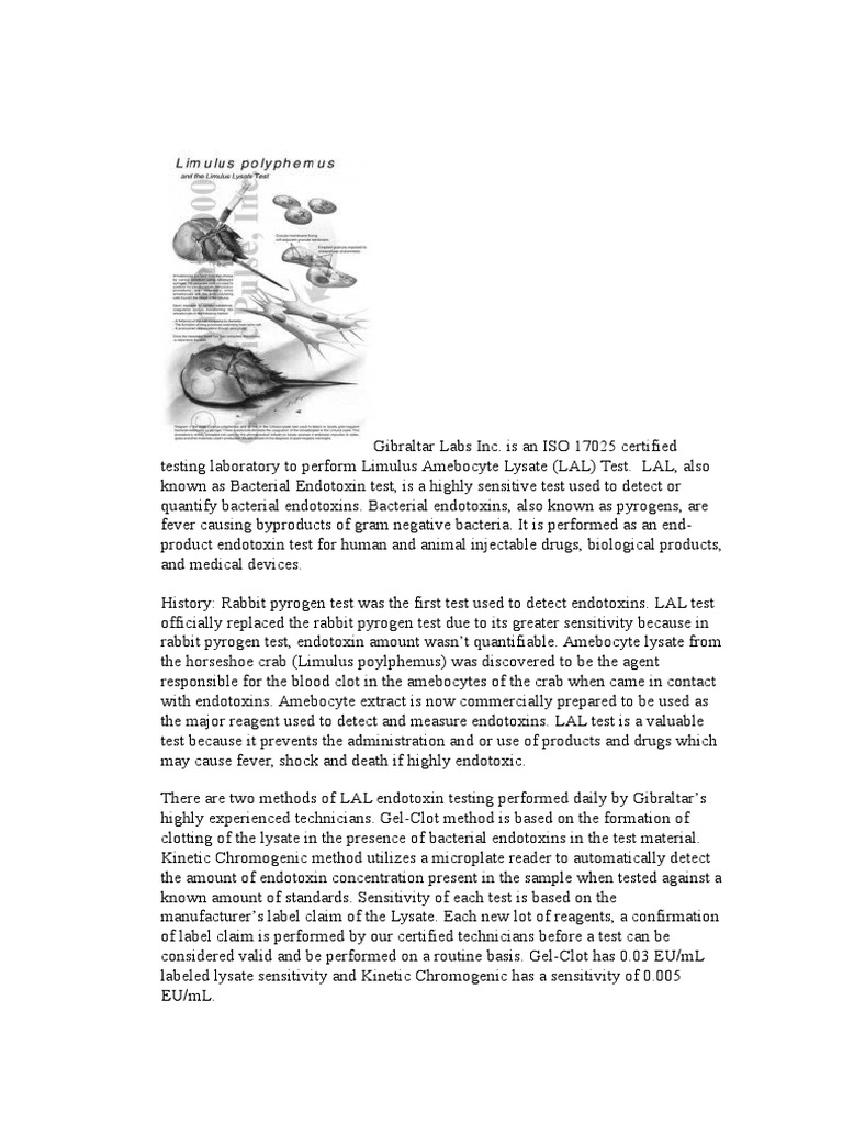 Limulus Amebocyte Lysate | Lipopolysaccharide | Fever