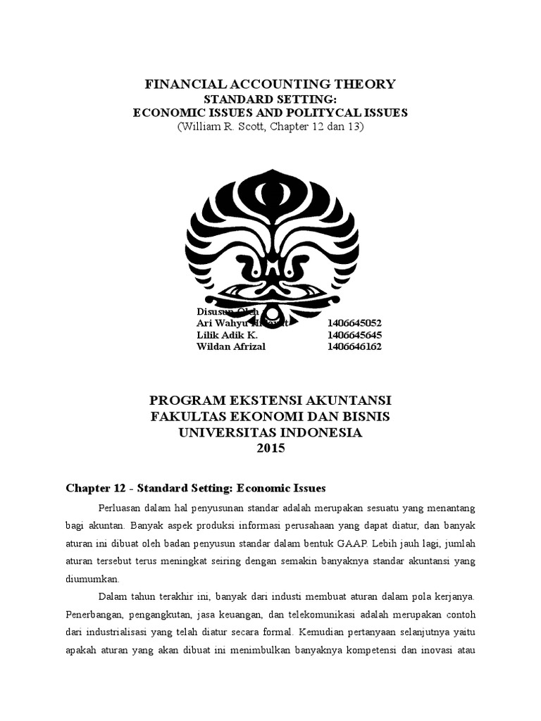 William R. Scott - Standard Setting | PDF