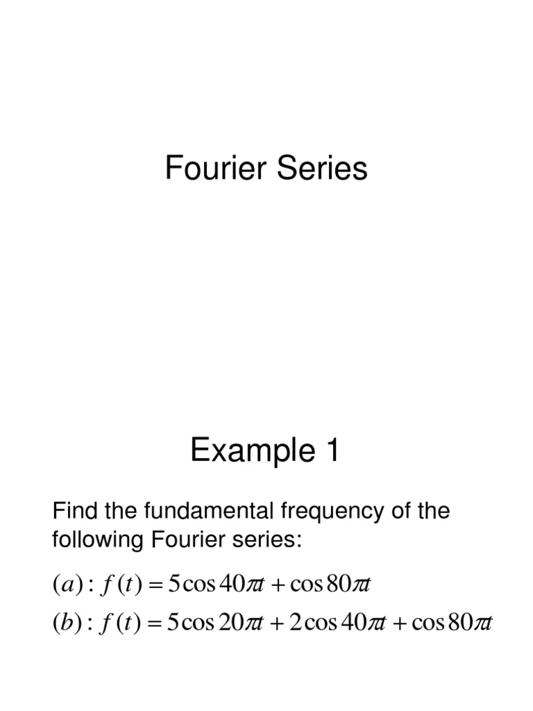 Fourier Series Problems and Solution | PDF | Fourier Series ...