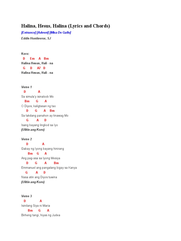 Halina Hesus, Halina | PDF