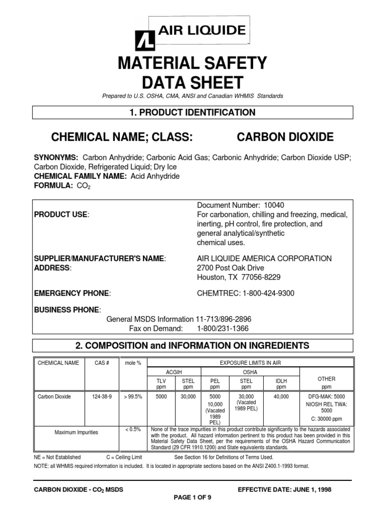 Carbon Dioxide | PDF