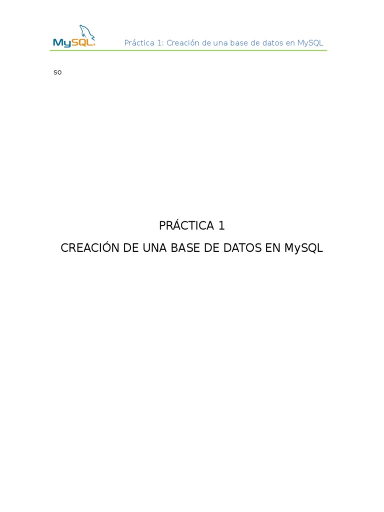 Prácticas de MySQL | PDF | SQL | Tabla (base de datos)