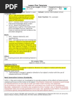 Grade 8 Science 1st Quarter DLP | PDF | Force | Mass