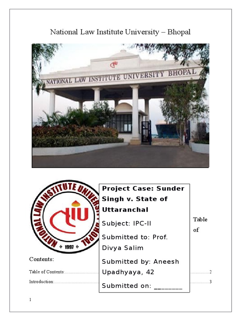 Criminal Law Project | PDF | Murder | Mitigating Factor