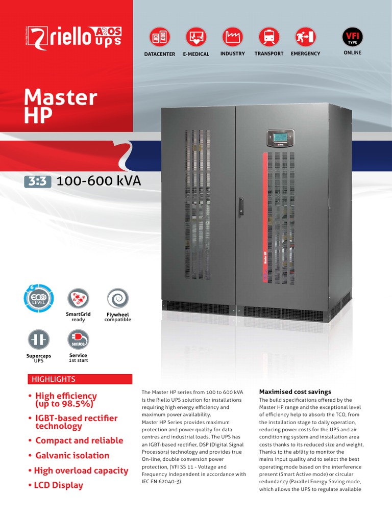 Riello Master HP | Power Inverter | Smart Grid