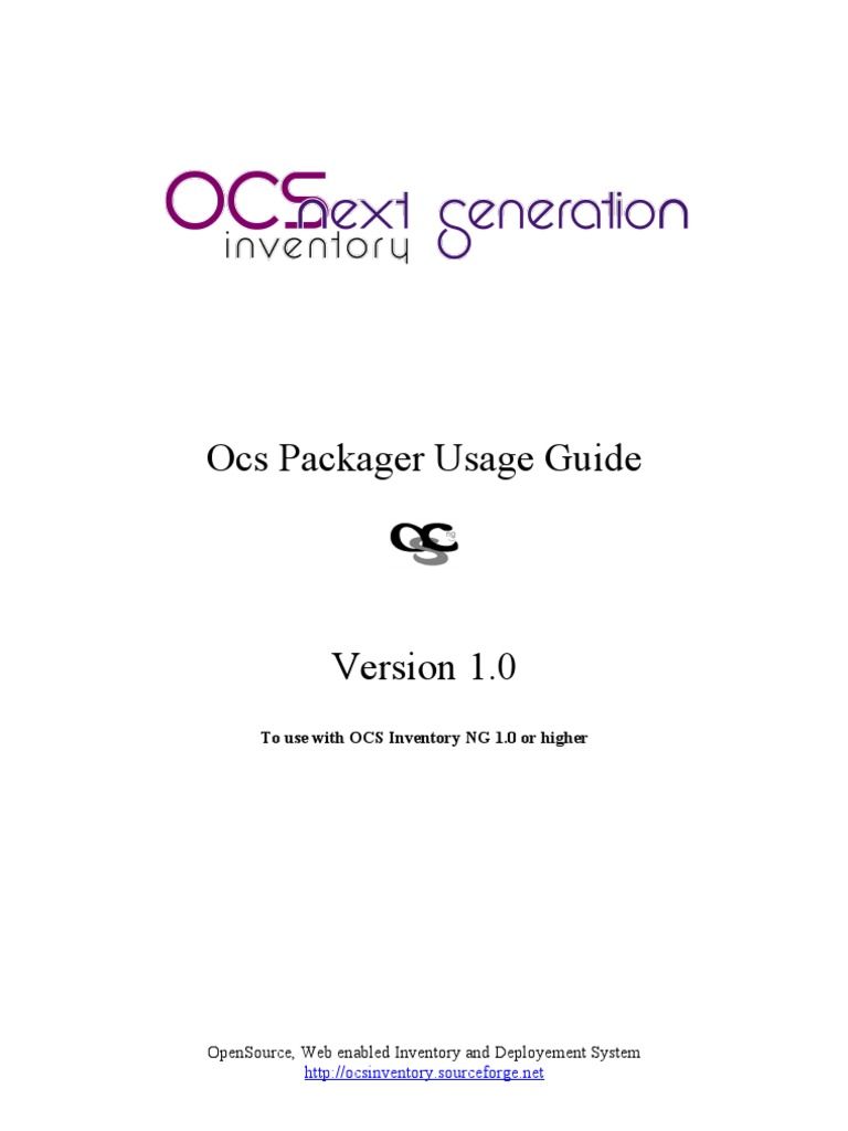Ocs Inventory Packager Usage Guide Version 1.0 | PDF | Hypertext ...