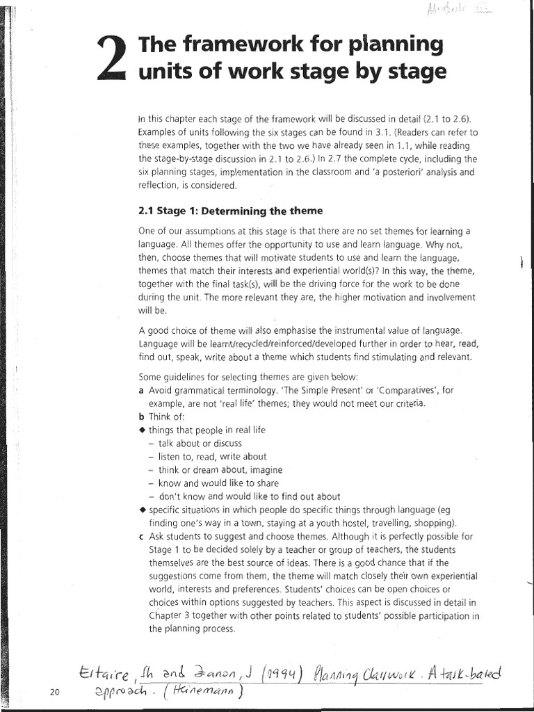 3.6. Estaire Zanon - Planning Classwork - Chapter 2 | PDF | Applied Psychology | Psychology