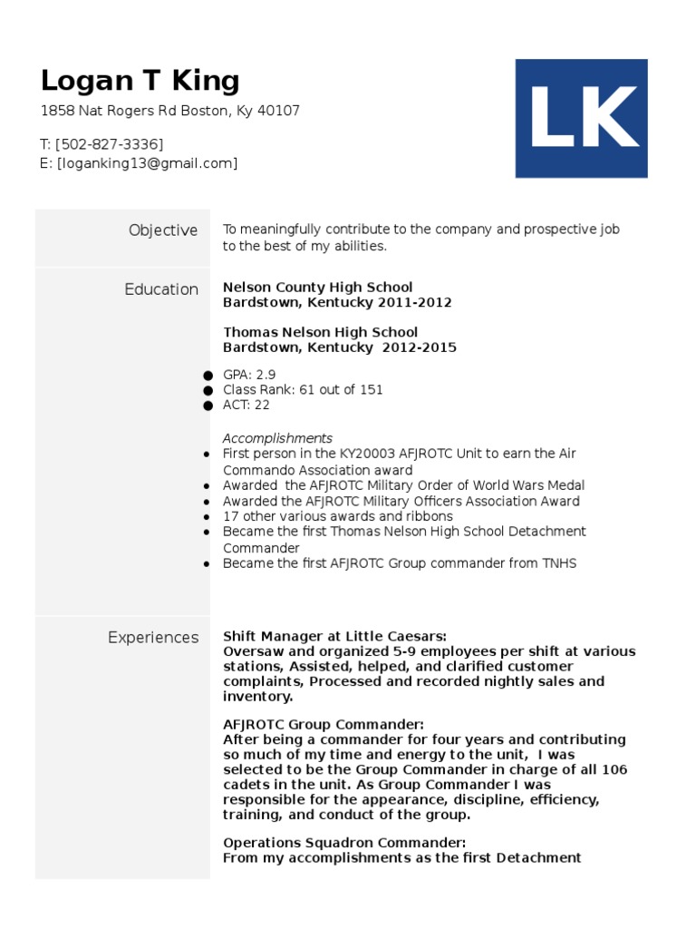 King Resume | PDF