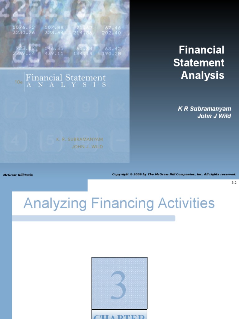 Chapter 03 Analyzing Financing Activities | PDF | Pension | Stocks