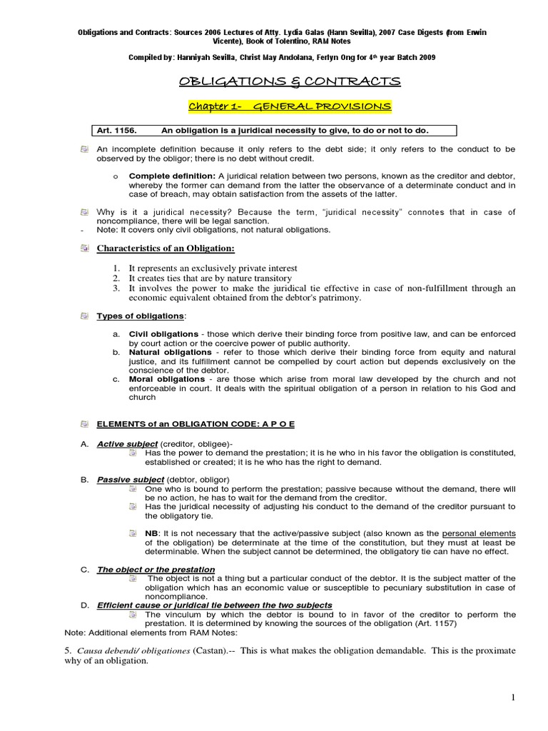 Oblicon - Reviewer | PDF | Negligence | Damages Oblicon - Reviewer | PDF | Negligence | Damages
