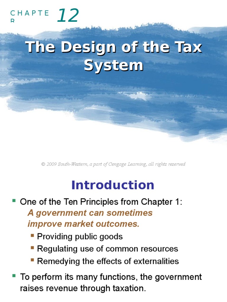 The Design of A Tax System | PDF | Progressive Tax | Tax Rate